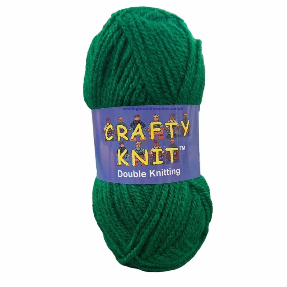 Green Crafty Knit Double Knitting Wool by Loweth Wool