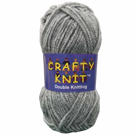 Grey Crafty Knit Double Knitting Wool by Loweth Wool