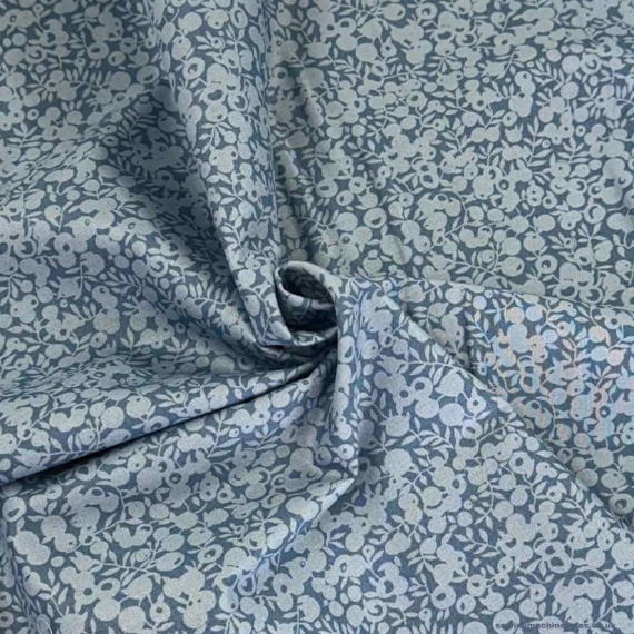 Liberty Azure Blue Wiltshire Shadow Fabric