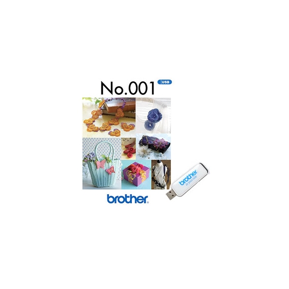 Brother USB machine embroidery designs. Brother USB Memory Stick No.001 ...