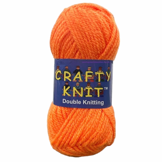Orange Crafty Knit Double Knitting Wool by Loweth Wool