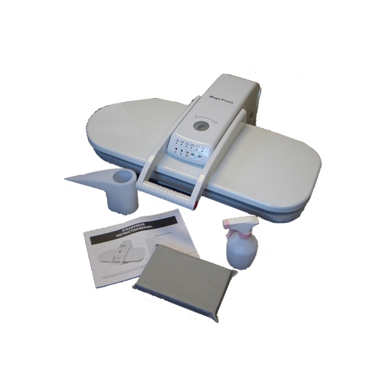 The MegaPress 202 is a popular steam press for pressing laundry