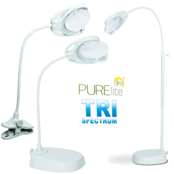 PURElite 3-in-1 TRI Spectrum Magnifying Lamp
