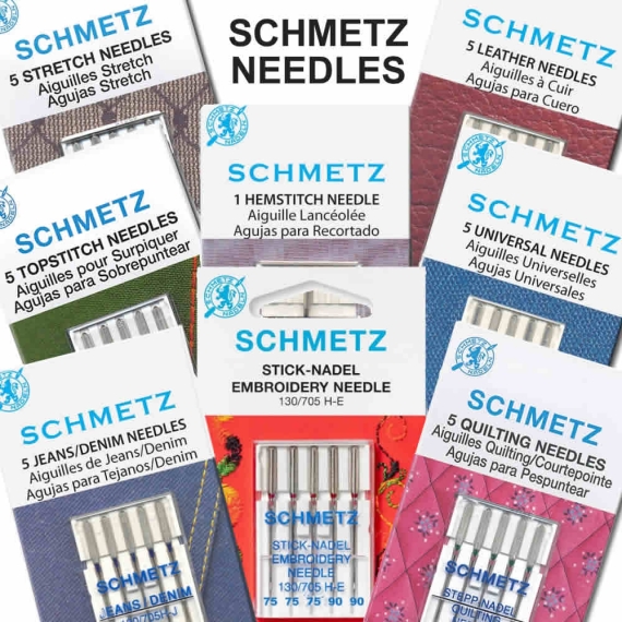 Schmetz Sewing Machine Needles Various Sizes & Types
