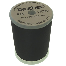Large Black 1100m 60wt Brother Embroidery Bobbin Thread Known as ...