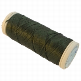 The very best quality Seta Reale 100% Pure Silk Thread Very Dark Khaki ...