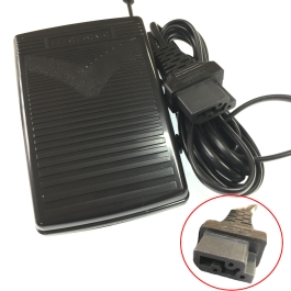 Electronic Foot Control With Hollow Type 3-Pin Socket