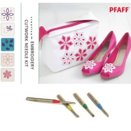 Pfaff Embroidery Cutwork Needle Kit With Free Designs - Sewing Machine ...