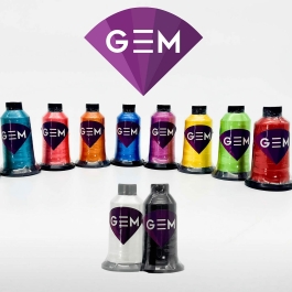 10 Pack of Gem Embroidery 3000 metres GEM Threads