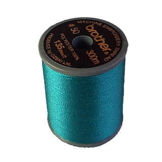Janome embroidery threads box of 27 different spools great value