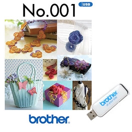 Brother USB machine embroidery designs. Brother USB Memory Stick No.001 ...