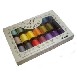 Brother Country embroidery threads pack mainly for machine embroidery ...