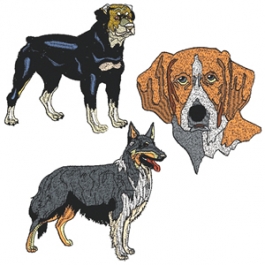 Unique 10 set of Dogs embroidery design digitized with immediate ...
