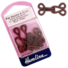 Large Strong Fur Coat Hook and Eye Clothing Fasteners made by Hemline