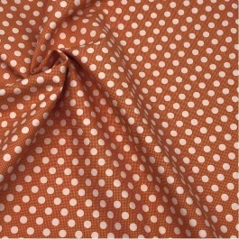 Tilda Medium Dots Fabric in Ginger - 100% Cotton