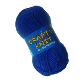 Blue Crafty Knit Double Knitting Wool by Loweth Wools in Blue Colour