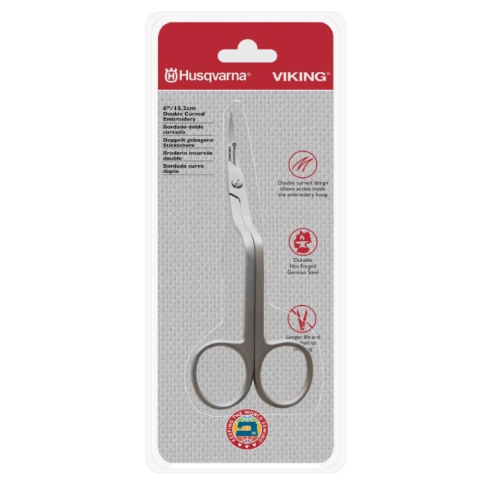 Husqvarna Viking Double Curved Embroidery Scissors