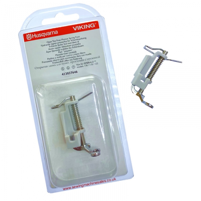 Husqvarna Open Toe Free Motion Spring Foot - Sewing Machine Sales