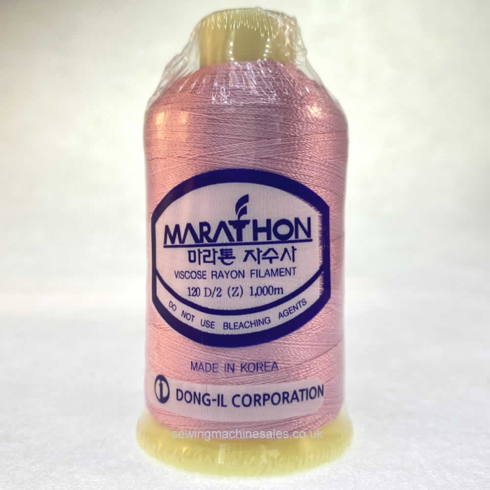 Marathon Machine Embroidery Thread Flamingo Pink (1022) 1000m Rayon