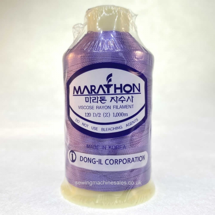 Marathon Machine Embroidery Thread Dull Purple (1081) 1000m Rayon