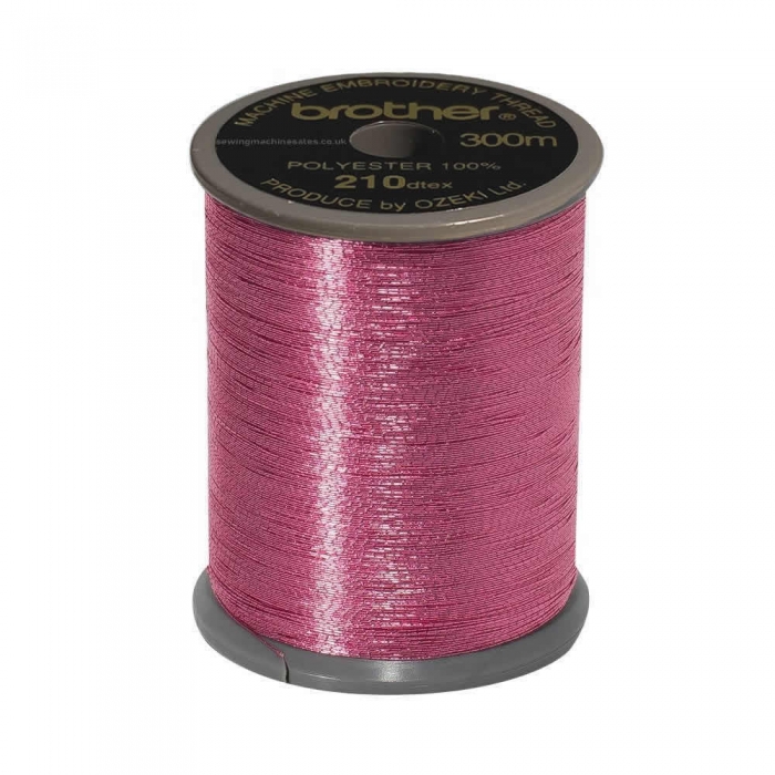 Genuine Brother 991 Dark Pink Metallic Embroidery Thread Recommended by ...