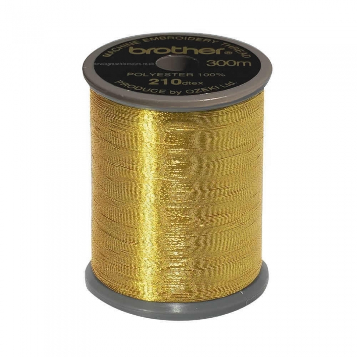 Genuine Brother 998 Deep Gold Metallic Embroidery Thread Recommended by ...