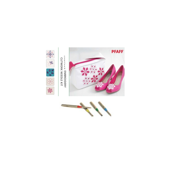 Pfaff Embroidery Cutwork Needle Kit With Free Designs - Sewing Machine ...