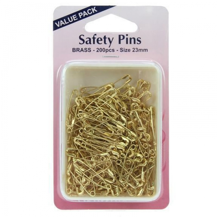 Value Pack Brass 200pcs Safety Pins
