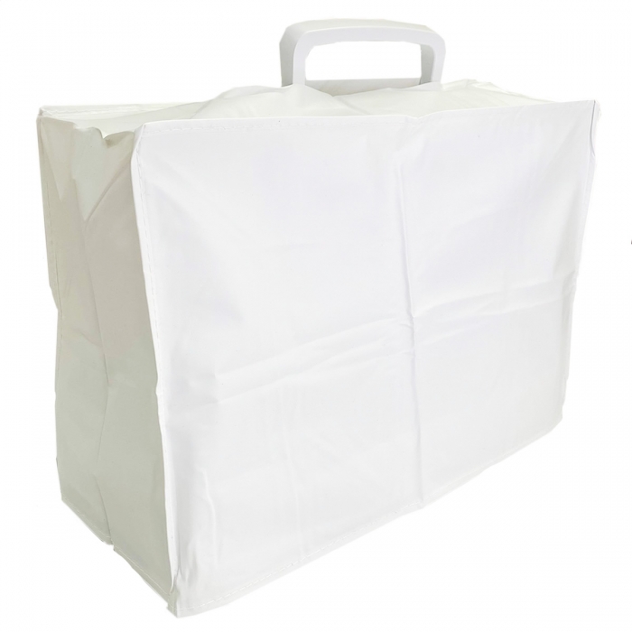 White Plastic Dust Cover for Sewing Machines