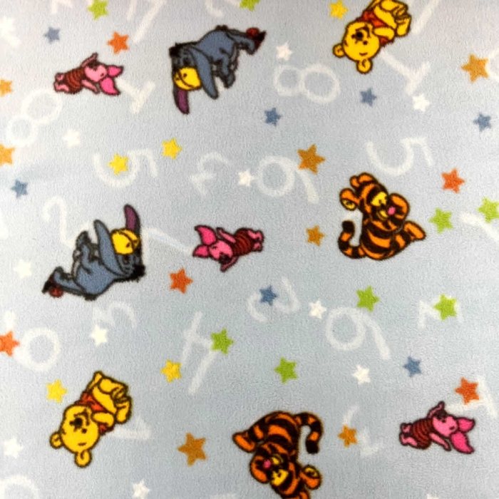 Winnie The Pooh Sky Blue Licensed Polar Fleece