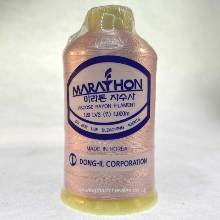 Marathon Machine Embroidery Thread Misty Rose (1037) 1000m Rayon
