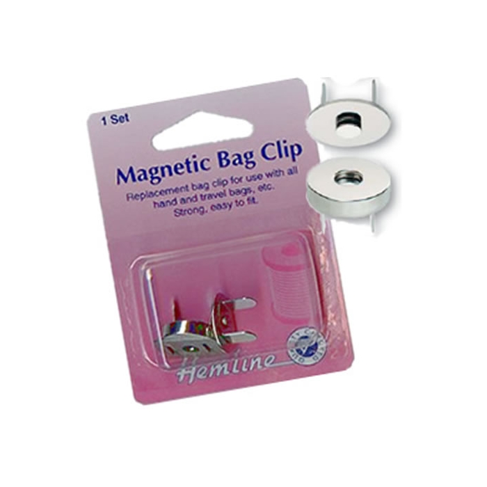 Magnetic Bag Clip fasteners made by Hemline