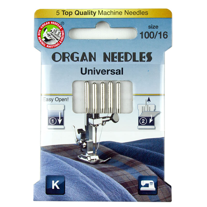 Range of Genuine Organ Needles Sizes 70-110 - Jeans, Universal, Jersey ...
